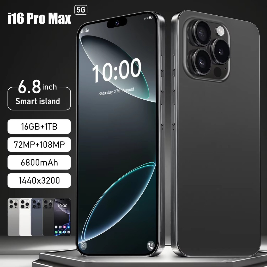 i16 Pro Max 5g smartphone 16GB+1TB Dual Sim Android smartphone | Shopee Singapore