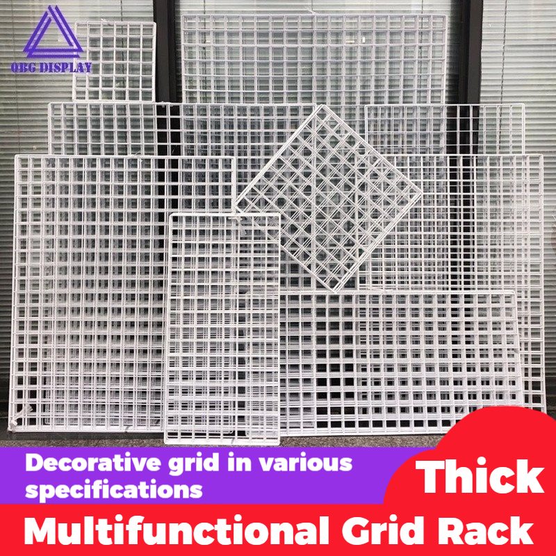 Mesh Plate Grid Shelf Iron Grid Rack Photo Wall Shelf Hanging Basket ...
