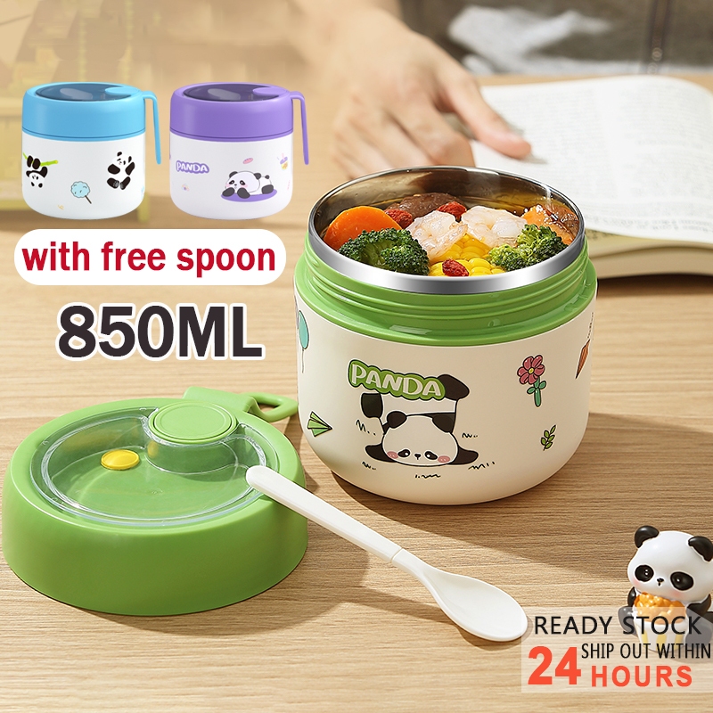850ML Cute Thermos Flask Soup Container Porridge Warmer Food Container ...