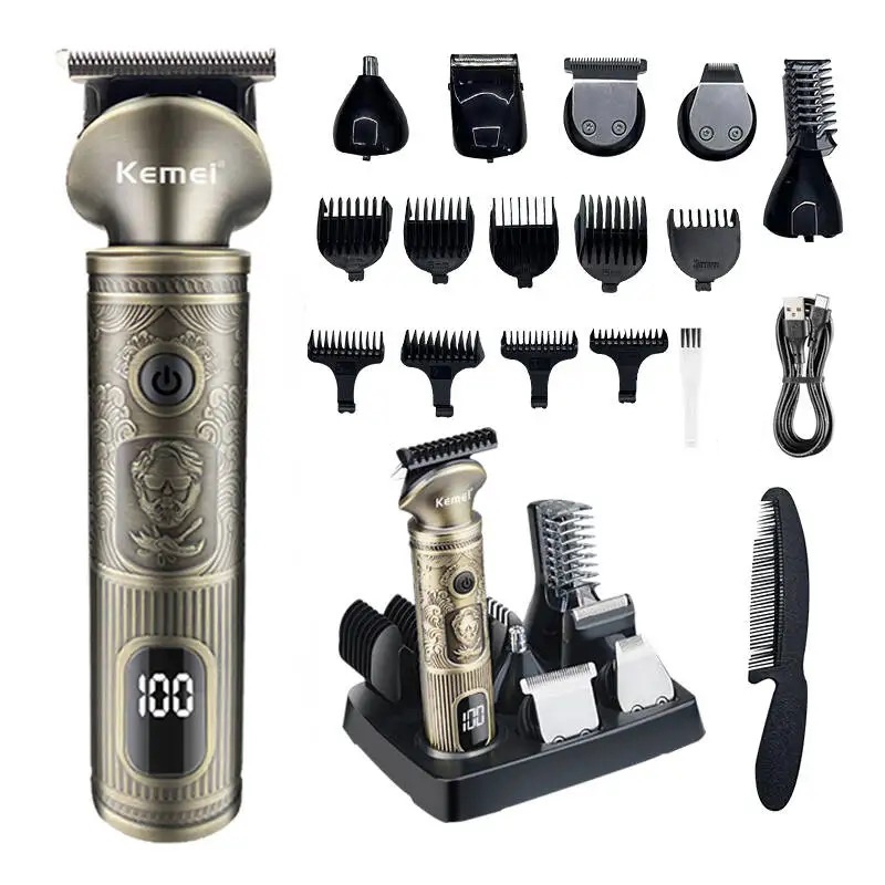 Kemei Beard Trimmer for Men Electric Razor Shavers Cordless Hair ...