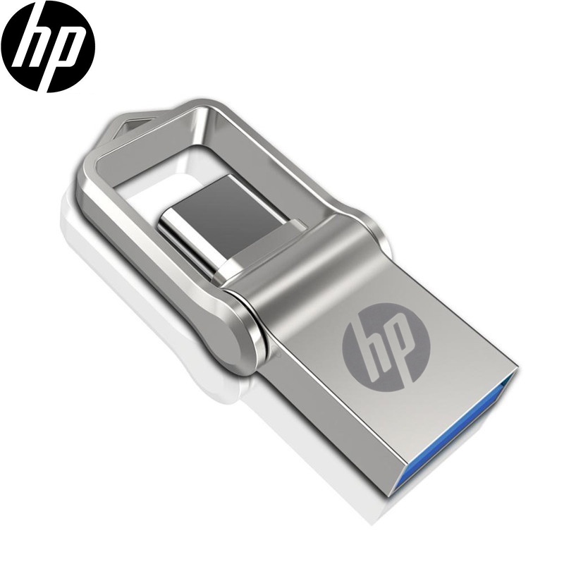 HP 2-in-1 3.0Mini Metal 32GB 64GB 128GB 512GB 1TB C-type and USB Label Pen Drive | Shopee Singapore