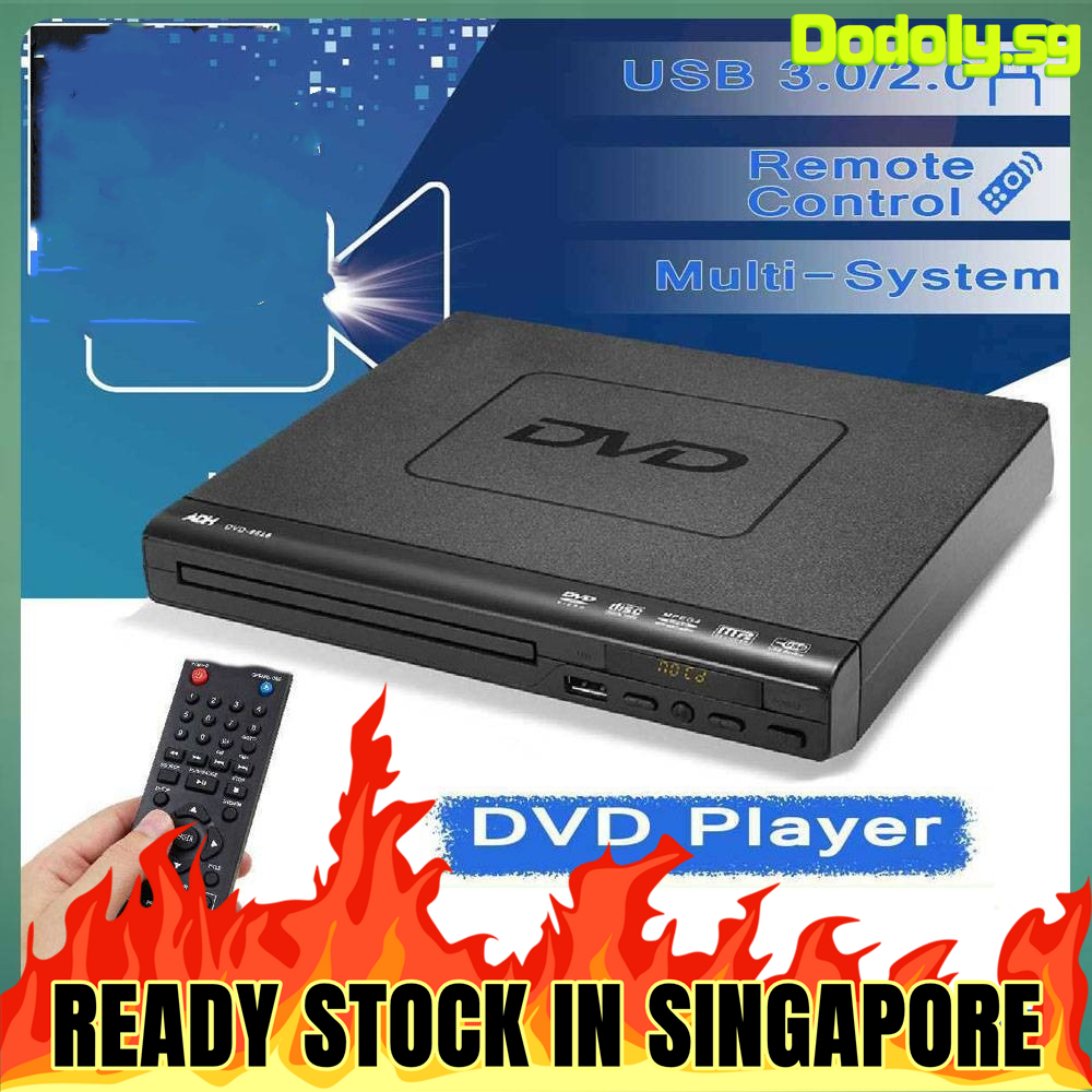DVD Player with USB/CD/EVD/DVD-RW/VCD/MP3/MP4 Portable HD Multi ...