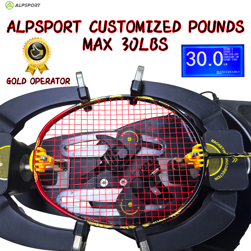 ALP DIY Pounds Customised Professions Strung True 30Lbs Badminton ...