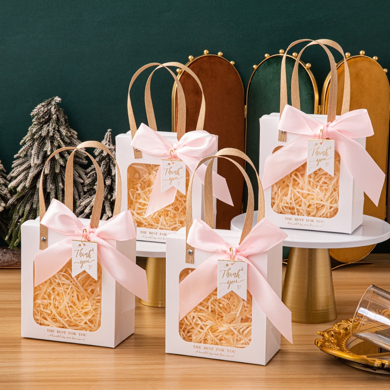 Transparent Window Gift Bag Paper Bag Goodie Bag Wedding Door Gift Bag ...