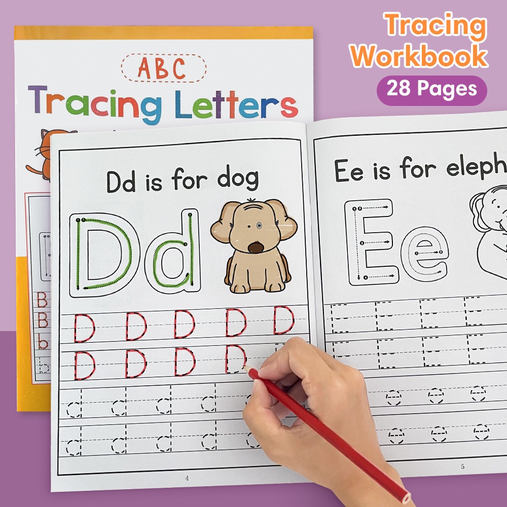 A-Z Alphabet Early Education Tracing Workbook Writing Exercise ...