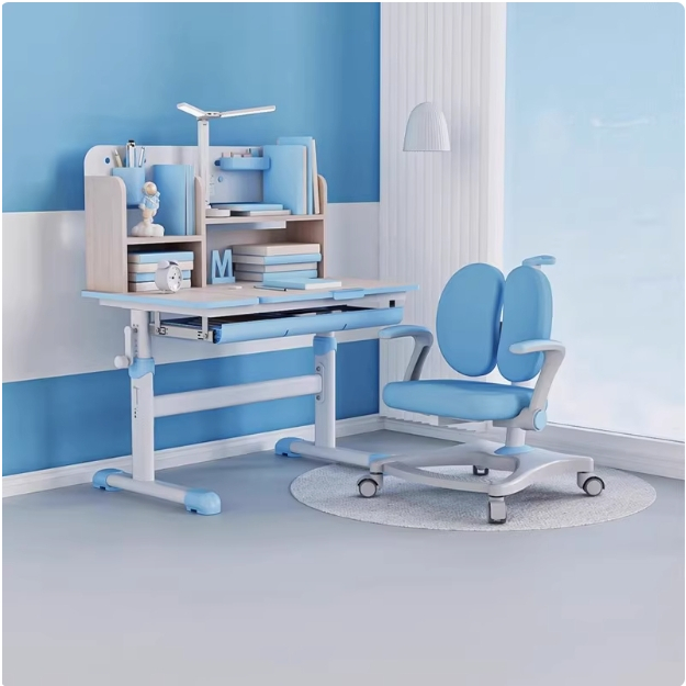 Kids Functional Desk Set Height Adjustable And Chair For Kids Children ...