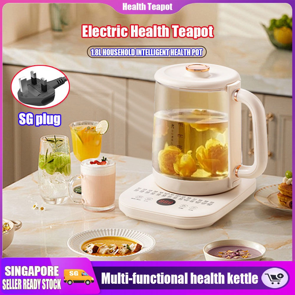 SG Health Teapot 1.8L high boron glass household appliances multi ...