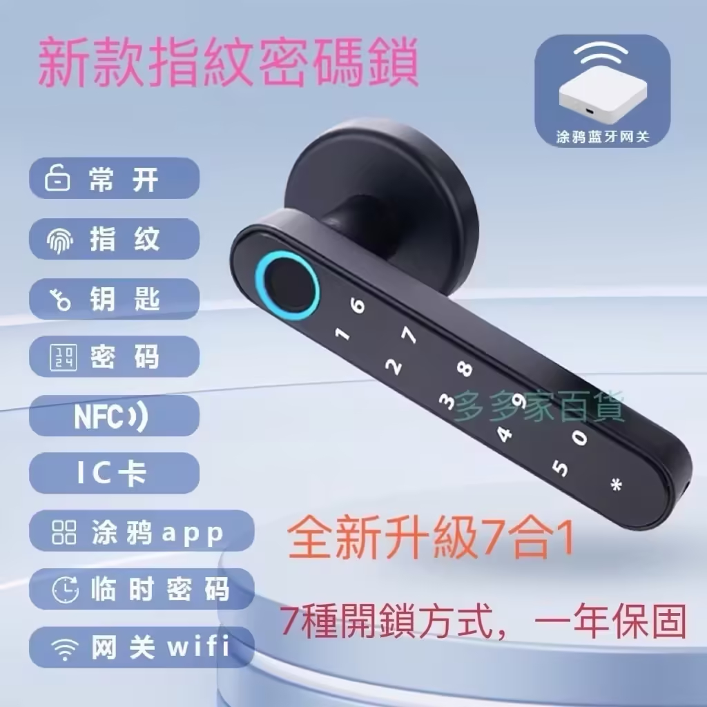 7 in 1 Smart Horizontal Lock Ball Lock Replacement Lock Door Lock ...