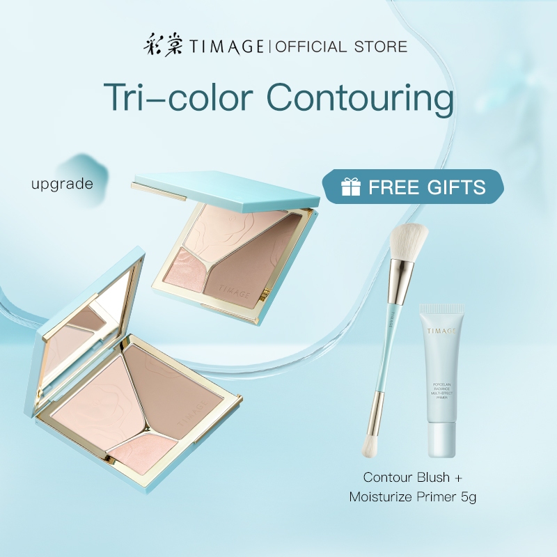 彩棠 Timage 3.0 3-Color Contour Palette - Matte Bronzer, Highlighter ...