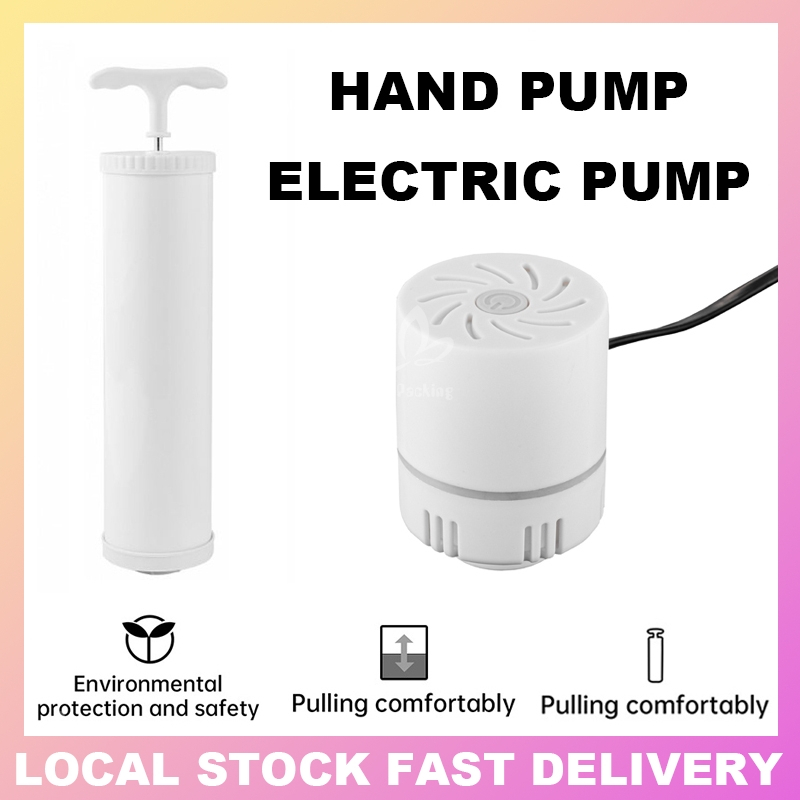 White Vacuum Hand Pump Vacuum Compression Bag Accessories Vacum ...