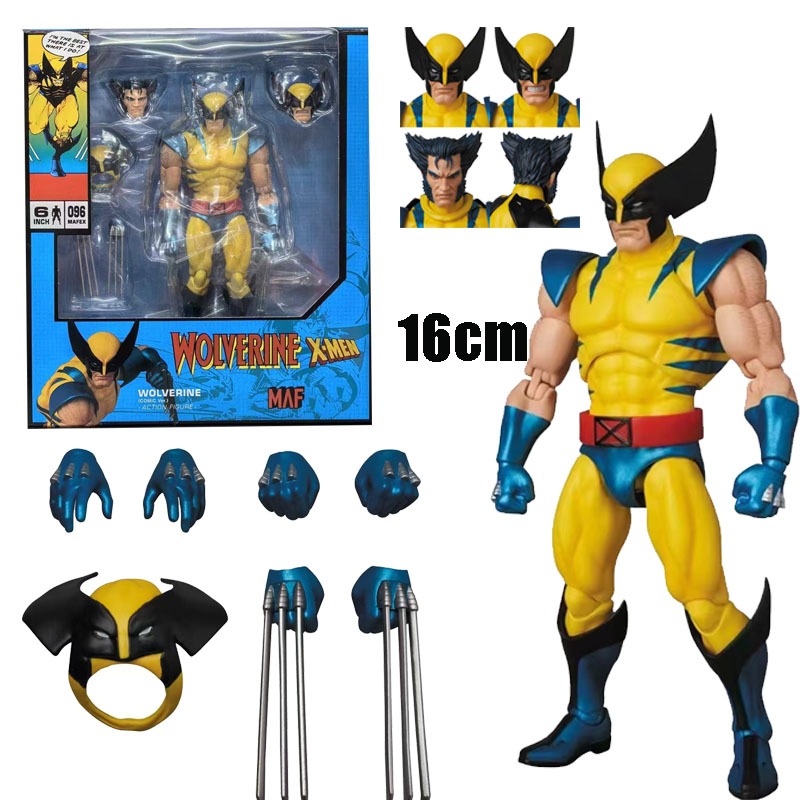 Ct Wolverine Figure Mafex 138 Brown Comic X-Men Action Figure Joint ...