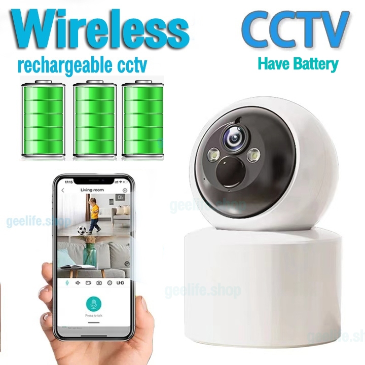 Wireless Outdoor Security CCTV Camera 4MP Battery Operated | Shopee ...