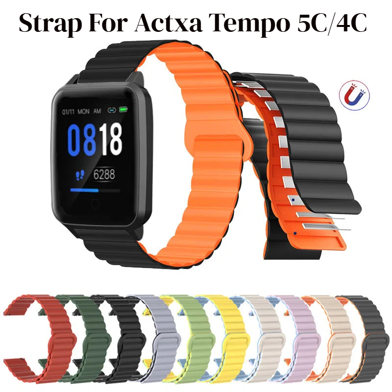 Magnetic Strap For Actxa Tempo 5C 4C Silicone Band for Axtro Fit 4 3 ...
