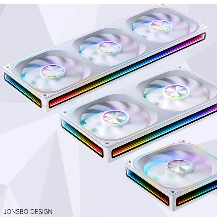 JONSBO ZA-360 ZA-240 ZA-120 fan PWM ARGB forward reverse wind for PC ...