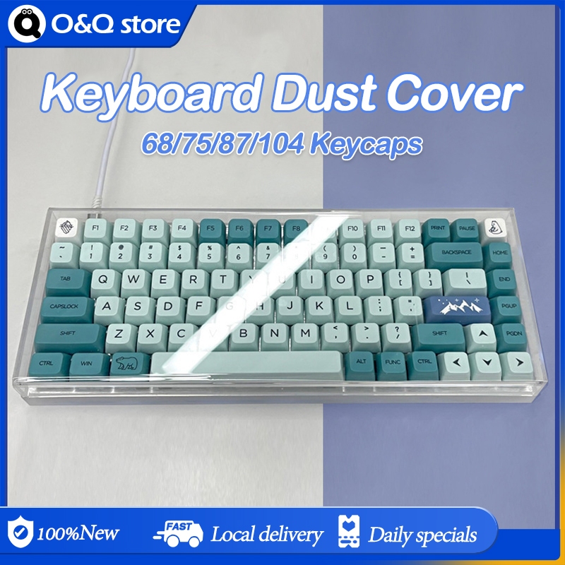Transparent Mechanical Keyboard Dust Cover 68/75/87/104 Keycaps ...