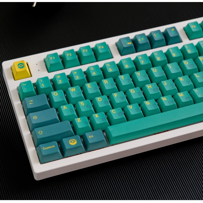 GMK Pokémon Keycaps 129 Keys PBT Cherry Profile DYE-SUB Personalized ...