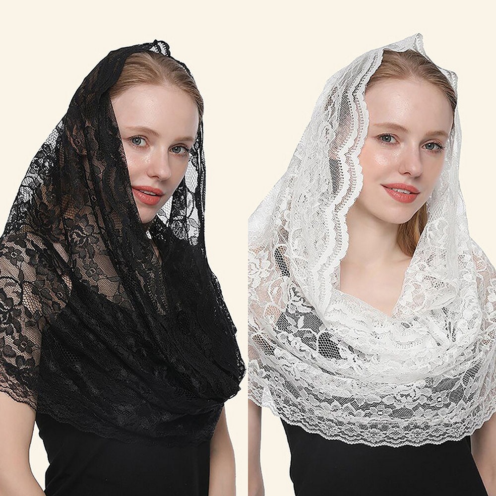 Soft and Comfortable Church Mantilla Veils Spanish Style Lace Veil ...