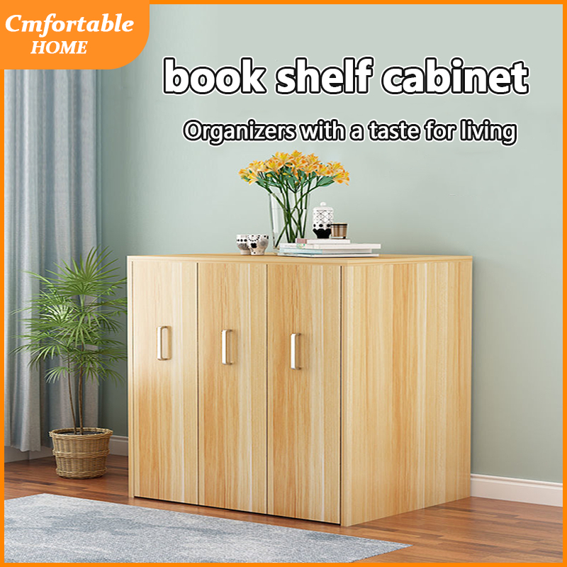 Book shelf Table Side Pull-out storage Bookcase Moving Wheels Bookshelf ...
