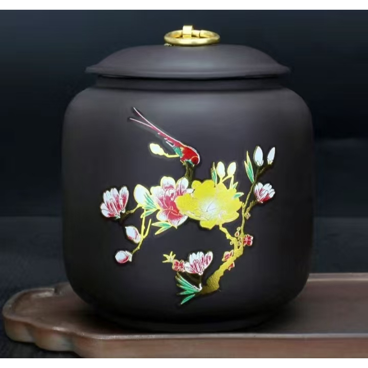 [Ready Stock Fast Shipping] Tea Caddy Purple Clay Pu'er Tea Black Tea ...