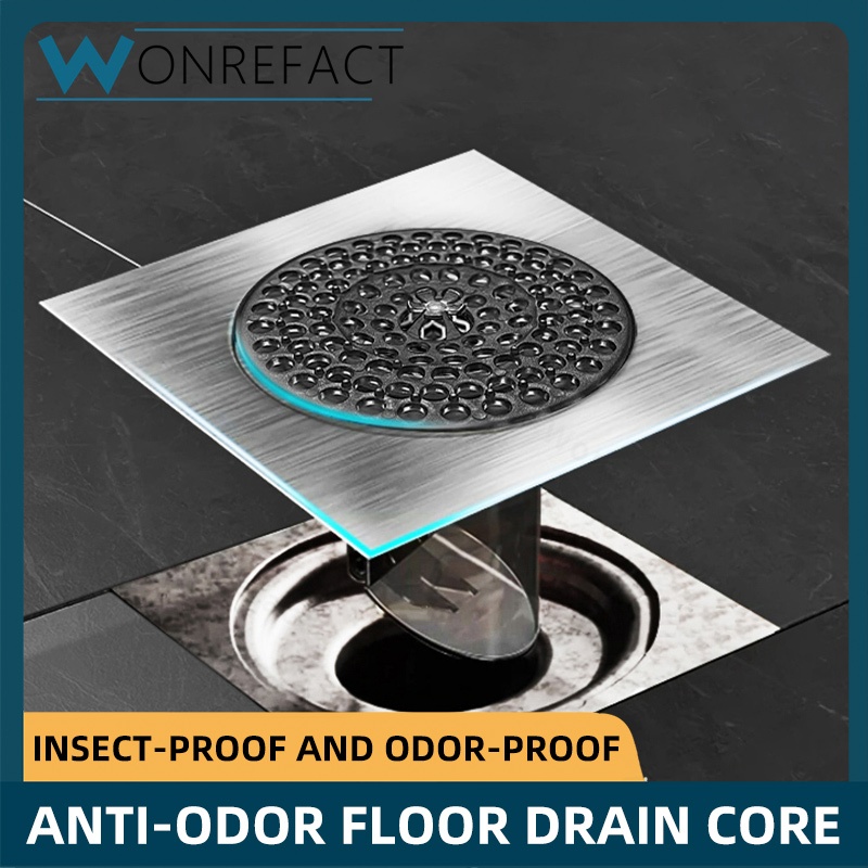 Bathroom 304 Stainless Steel Drain Core 90° Anti Odour Drain Core One ...