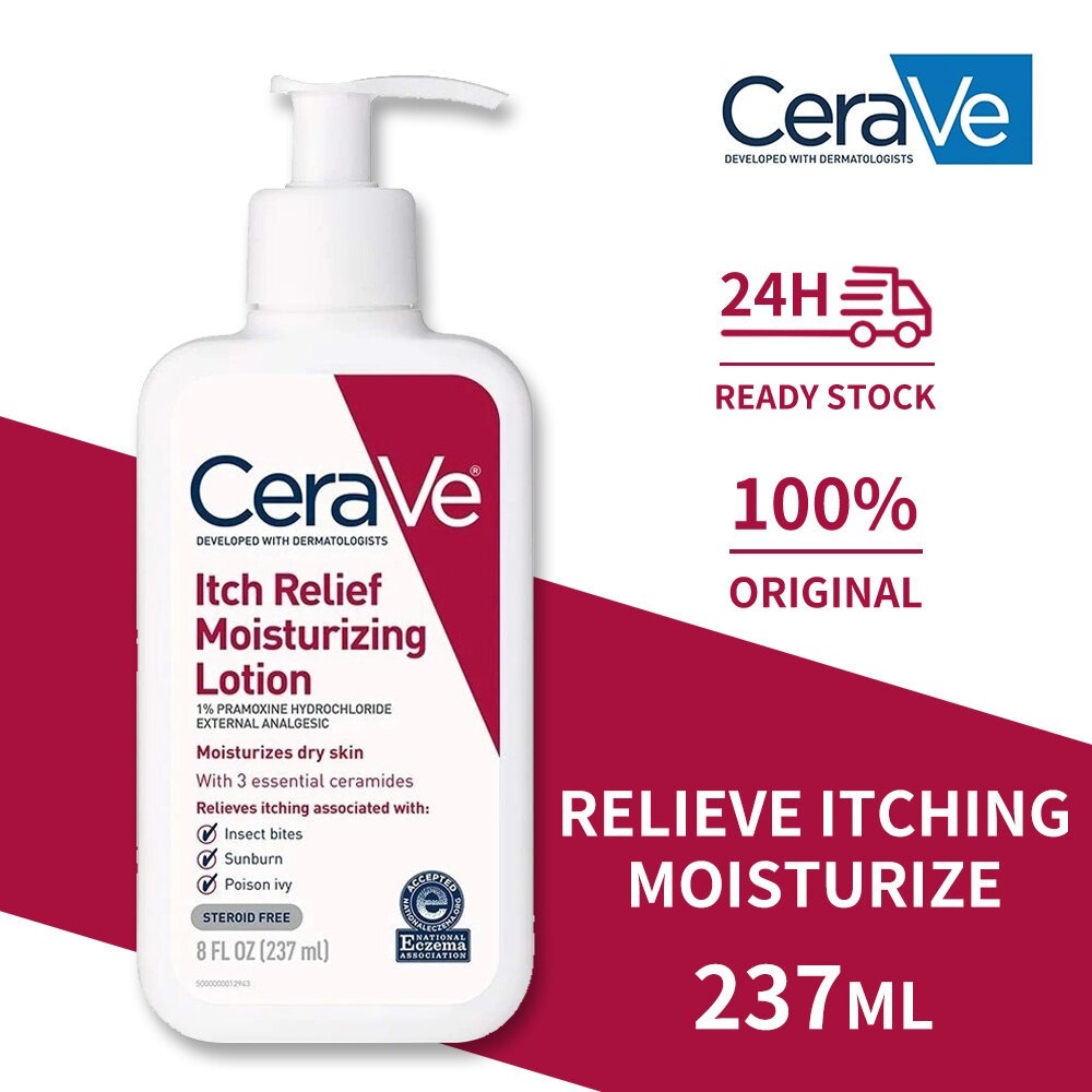 Cera-Ve Itch Relief Moisturizing Lotion with Pramoxine Hydrochloride ...
