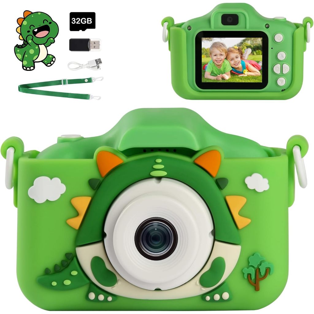 YMX X12S 4800W New HD Dual Camera Cartoon Dinosaur Mini Digital Camera ...