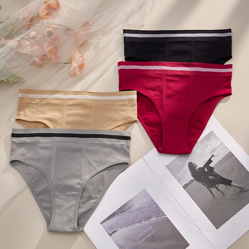 AMVI Plus Size High-Rise Panties For Woman Seamless Sport Briefs Women ...