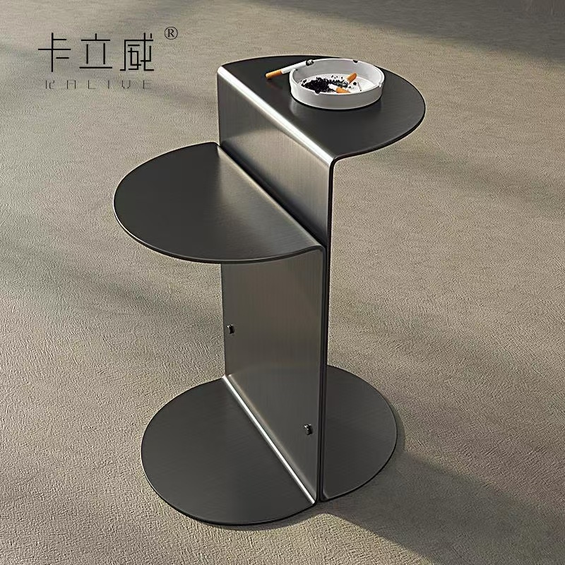 Stainless Steel C-Shaped Side Table Sofa Side Simple Light Luxury ...