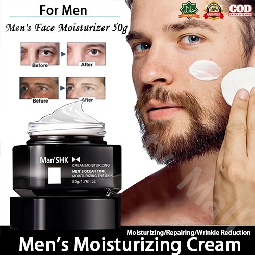 Men's face cream 50g Brightens skin tone Moisturizes and lightens acne ...