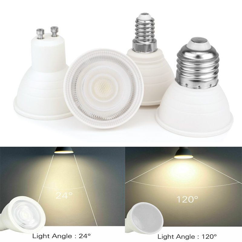 Led Spotlight Bulb GU10 E27 MR16 Bulbs E14 120° Beam Angle Cold Warm ...