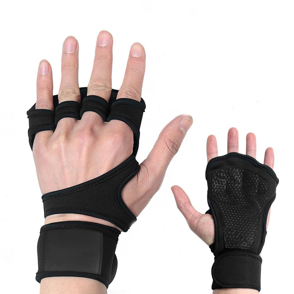 GYM sport【ready stock】Fitness gloves Weightlifting gloves Injury ...