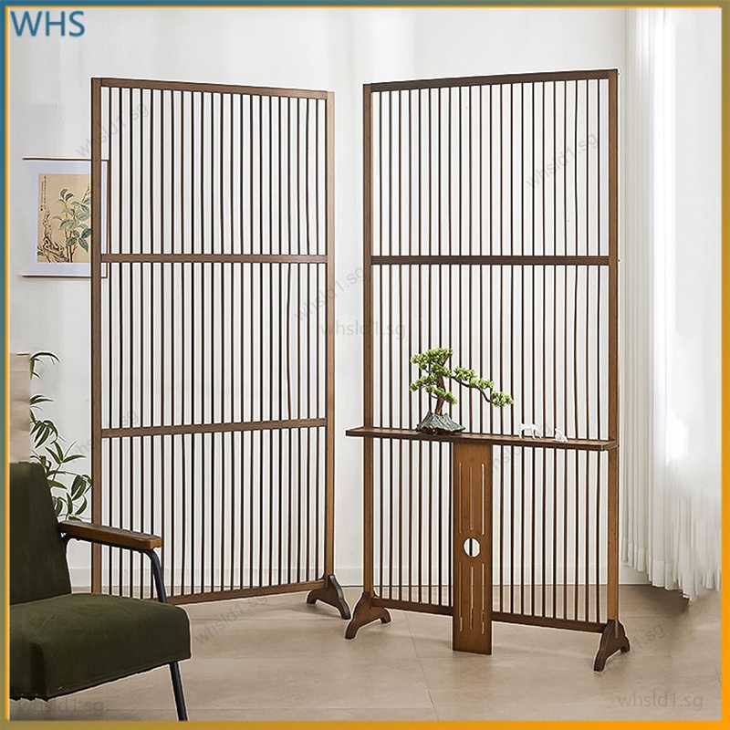 Screen partition living room decoration entry home mobile solid wood ...