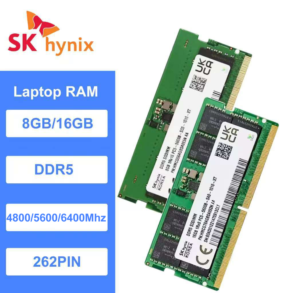 Sk Hynix 8gb 16gb Ddr5 4800mhz 5600mhz 6400mhz 1 1v 262pin Sodimm Laptop Memory Ram Shopee