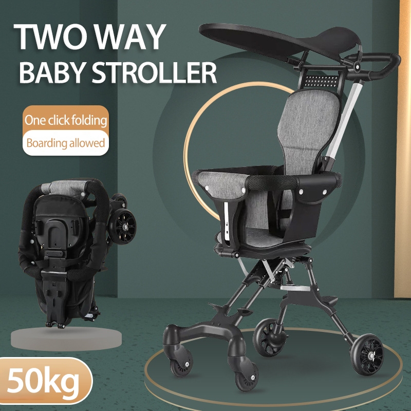 【SG Seller】Foldable 2 Way Baby Stroller/Light Weight Baby Travel ...