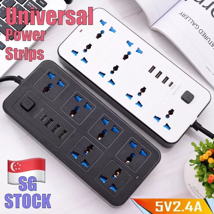 Universal Power Strip Extension Plug Power Socket Electric Sockets USB ...