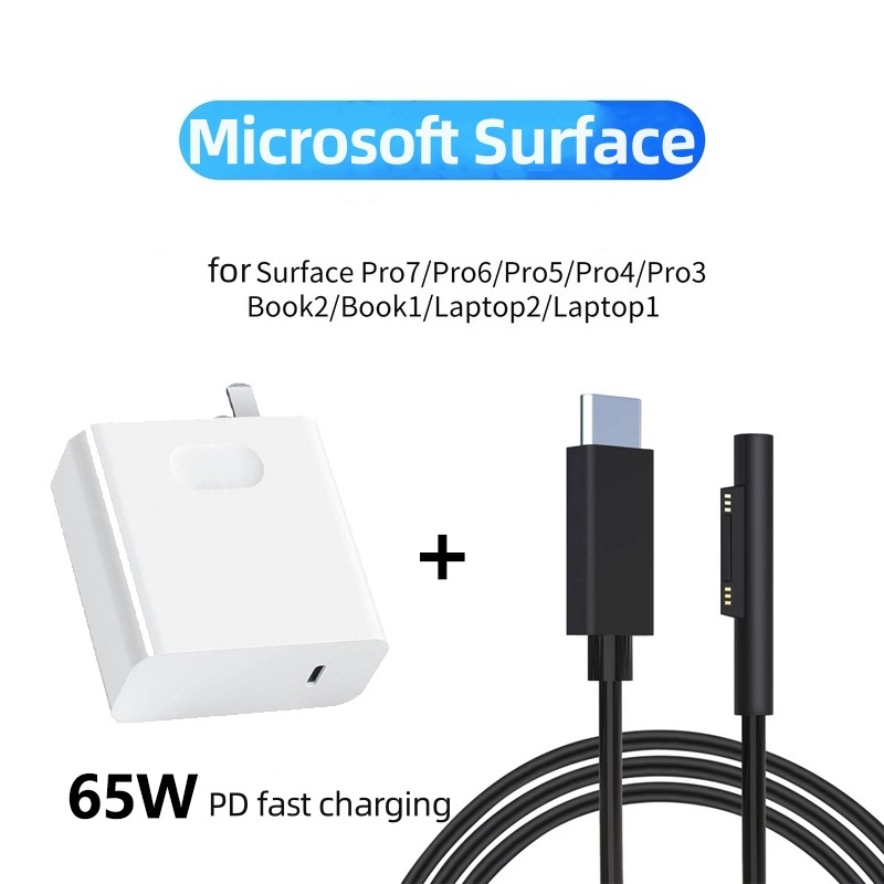Microsoft Surface Charging Cable Charging Head PD Fast Charging Type-C ...