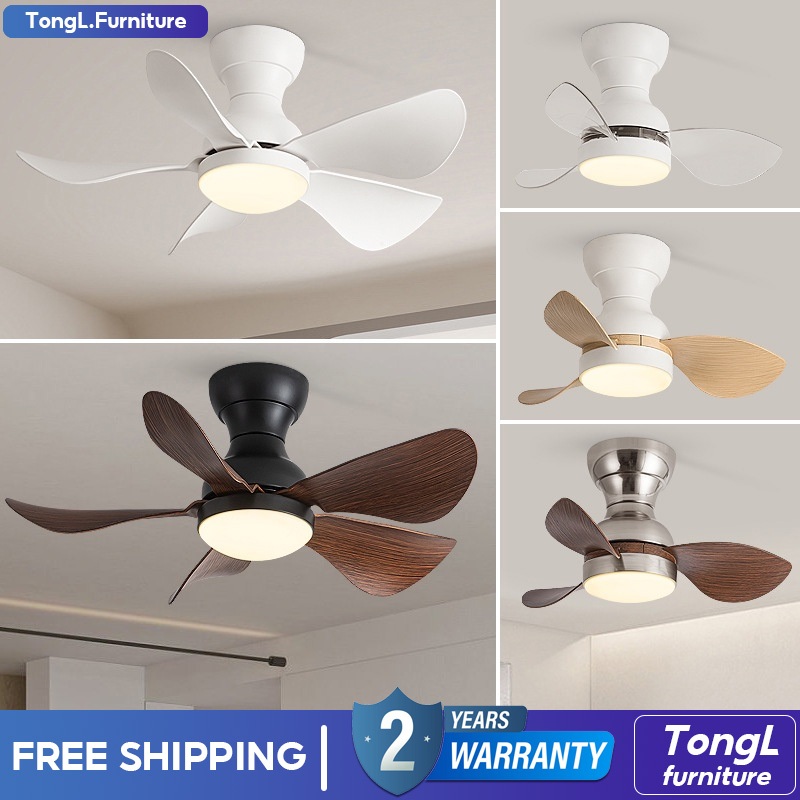 Ceiling Fan With Light Ceiling 22/29 Inch Inverter Ceiling Fan Light Bedroom Dining Room Large ...