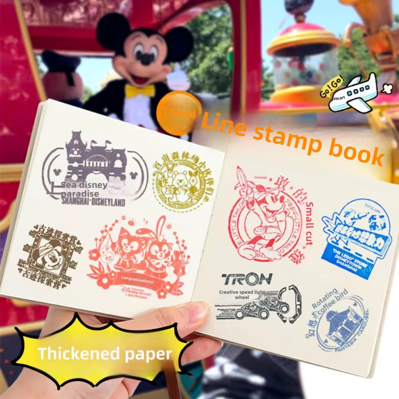 Travel ledger, travel stamp collection book, set chapter card museum ...