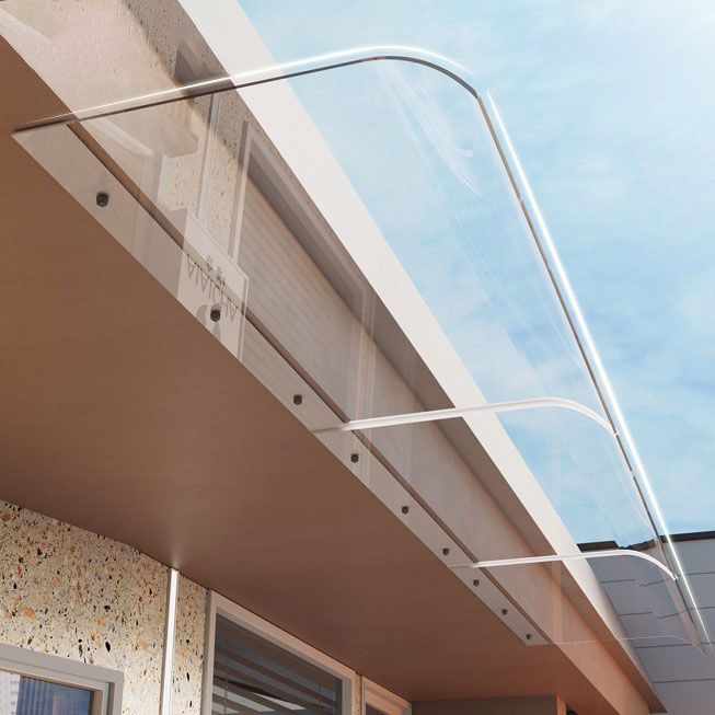 Canopy Eaves transparent nobracket eaves Balcony Rainproof Pouch Hole ...