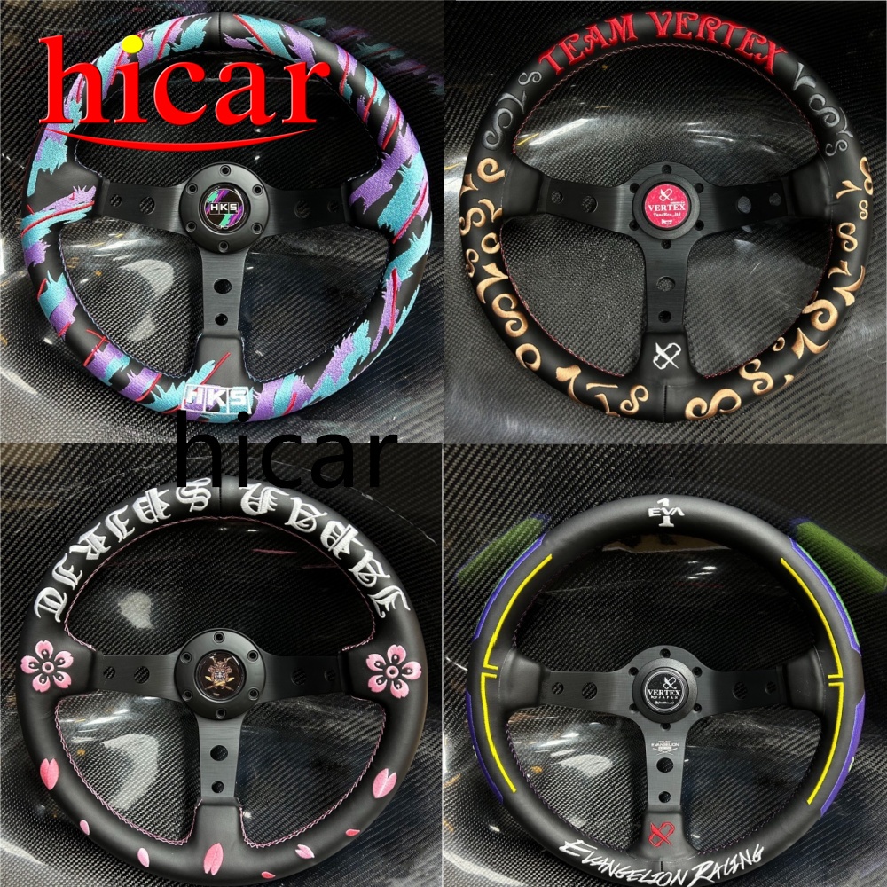 Japanese Style JDM embroidery style racing car drift HKS/ vertex/PINK ...