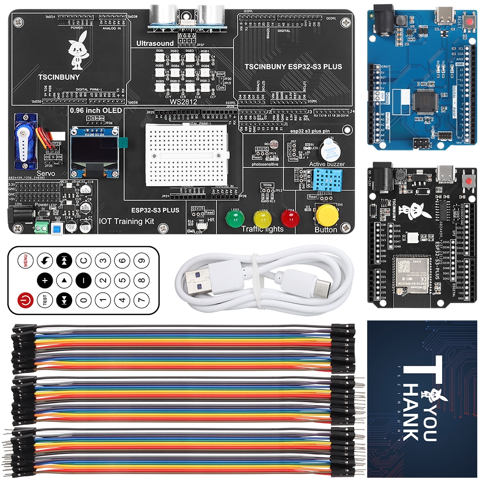 Tscinbuny ESP32 S3 PLUS Starter Kit for Arduino Programmable IoT Development Board Learning Kit ...