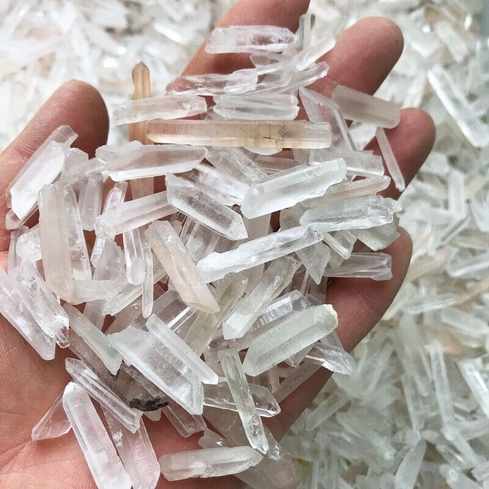 100g/pack Clear Quartz Single Terminated Point Natural Stone Crystal ...