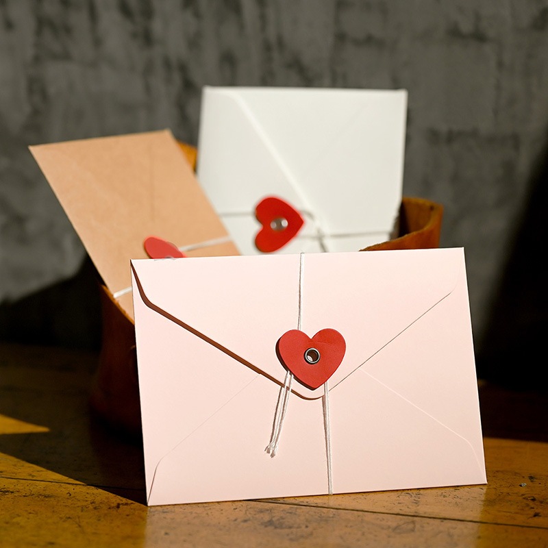 Kawaii Flower Love Paper Envelopes 200gsm Gifts Wrap String Envelopes ...