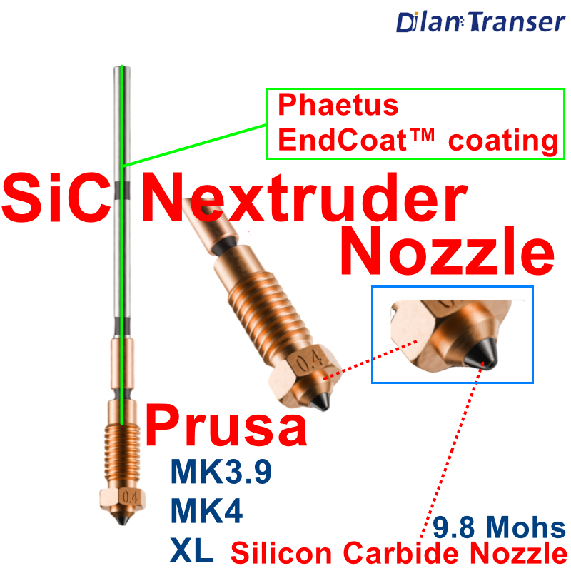 Prusa MK4 Nozzle Sic Nextruder Silicon Carbide Nozzle SiC Nozzle Quick ...