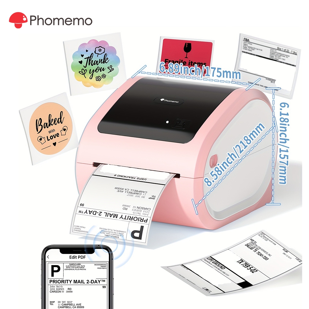 Phomemo D520BT USB/Bluetooth Thermal Printer for Waybill Barcode | Shopee Singapore