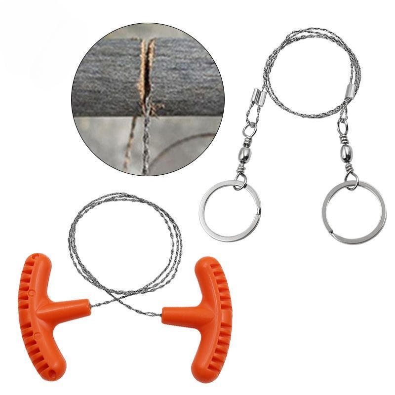 Stainless steel hand pulled wire saw/field survival equipment/portable ...