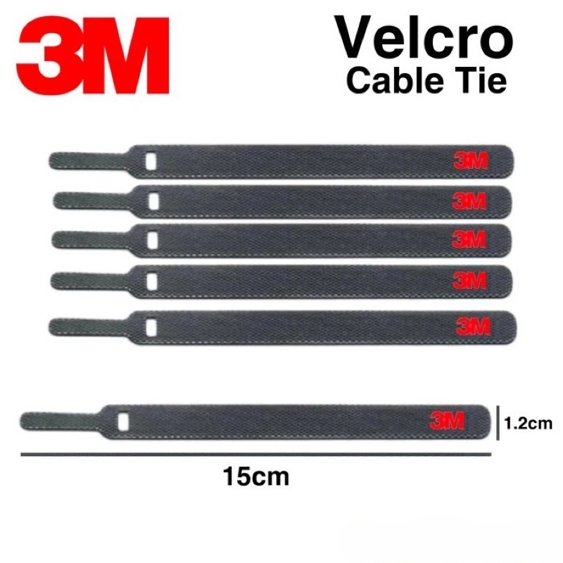 3-M Velcro Cable Tie Organizer Cord Holder Strap Cable tie | Shopee ...
