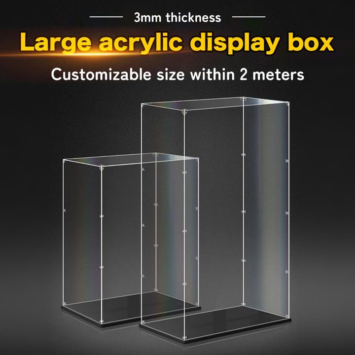 YSSH Acrylic Display Box Labu 50cm/60cm/70cm Large Size Bubble Mart ...