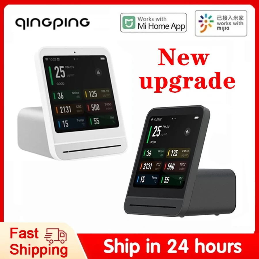 Qingping Air Quality Monitor 2nd Smart Home Temperature Humidity Sensor ...