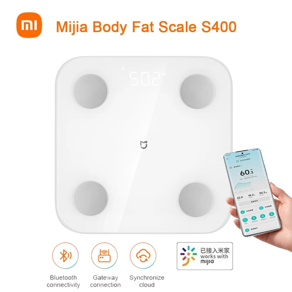 Xiaomi Body Fat Scale S400 Bluetooth 5.0 Weight Scale Smart Home Body ...